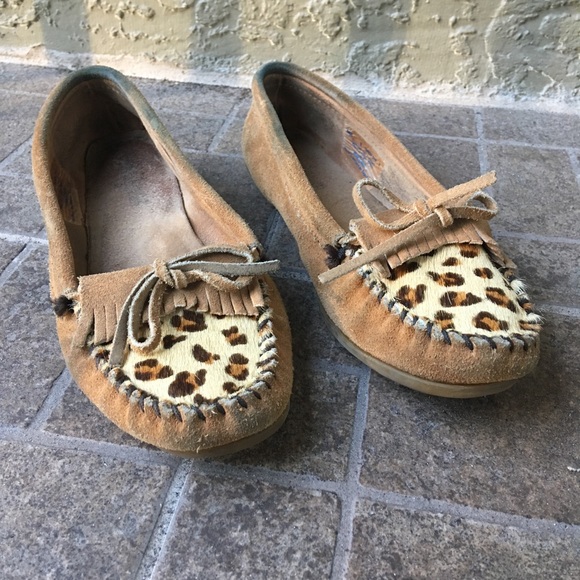 Minnetonka | Shoes | Minnetonka Leopard Moccasin | Poshmark